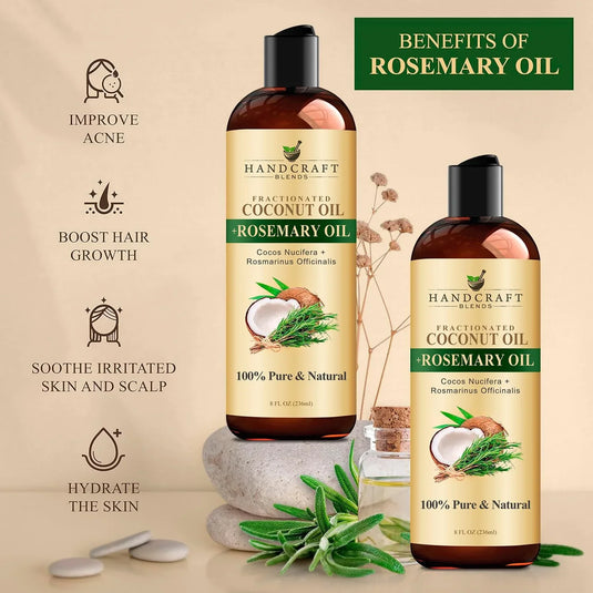 Fractionated Coconut Carrier Oil Infused with Rosemary | Handcraft Blends